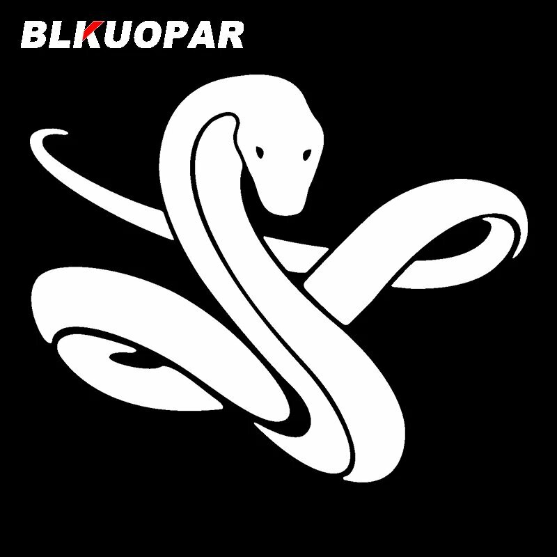 Черная Автомобильная наклейка BLKUOPAR с логотипом Мамба, креативная наклейка на окклюзию с царапинами, водонепроницаемый бампер белый, 15cm