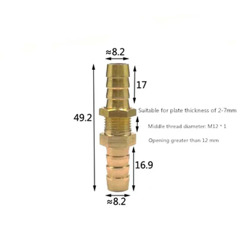 Латунный фитинг для труб 6-16 мм 8mm