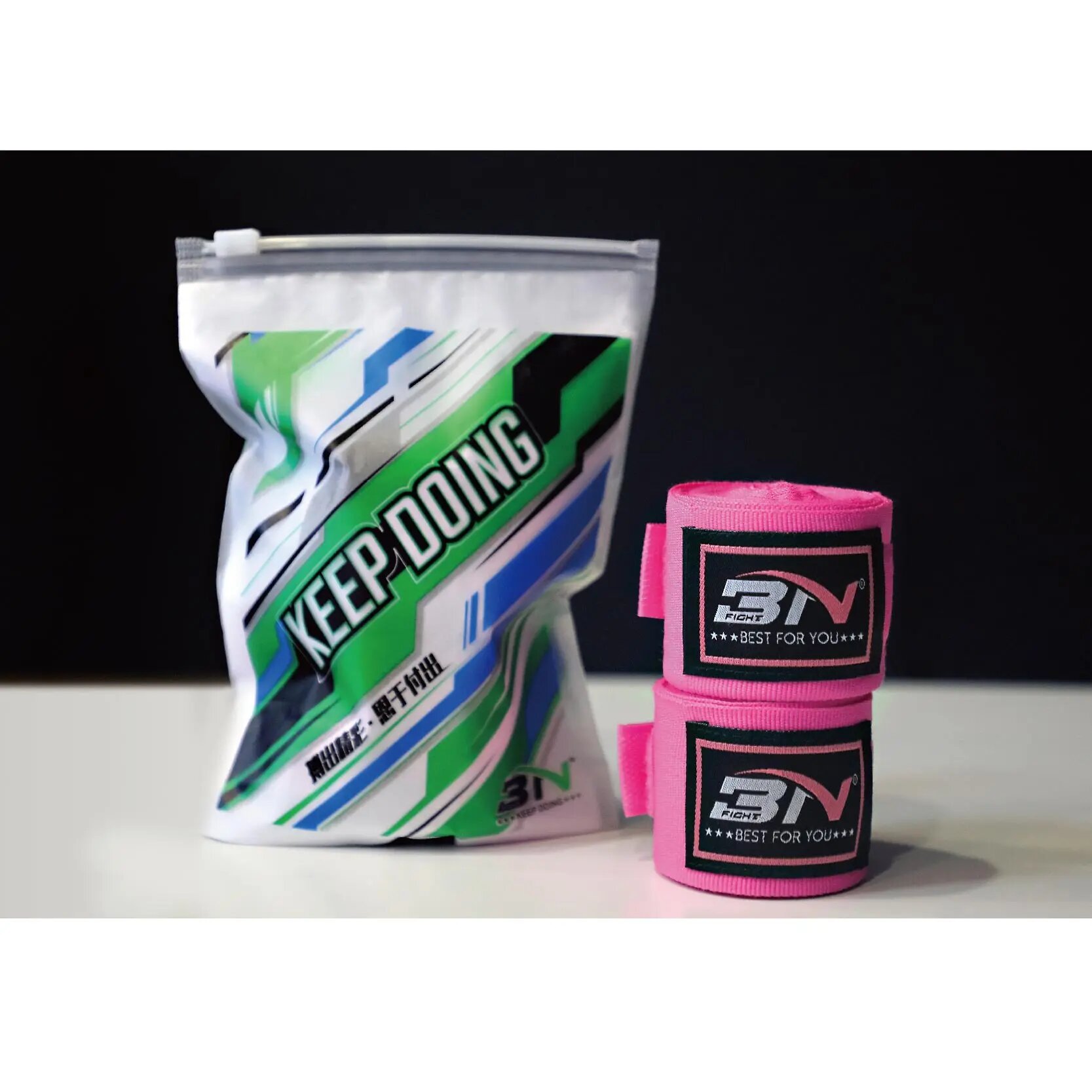 BNPRO Нейлон ММА Муай Тай Бокс Бинты для рук Розовый, 1.5 meters, Розовый