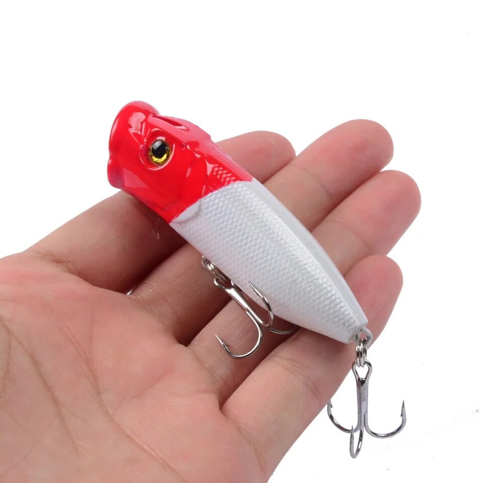 Поппер Topwater 6,5 см, 12 г, Красный, Color: 7