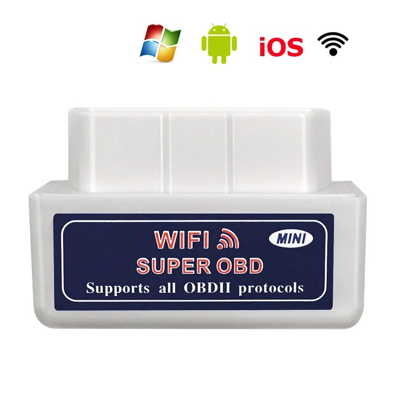 WiFi Super OBD Mini V1.5 White OBD2 адаптер