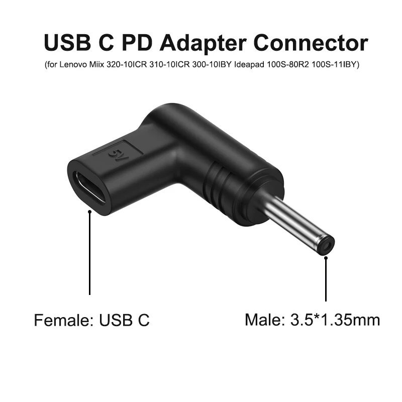 Кабель-переходник KYMISON USB Type C до 3,5*1,35 мм 5В