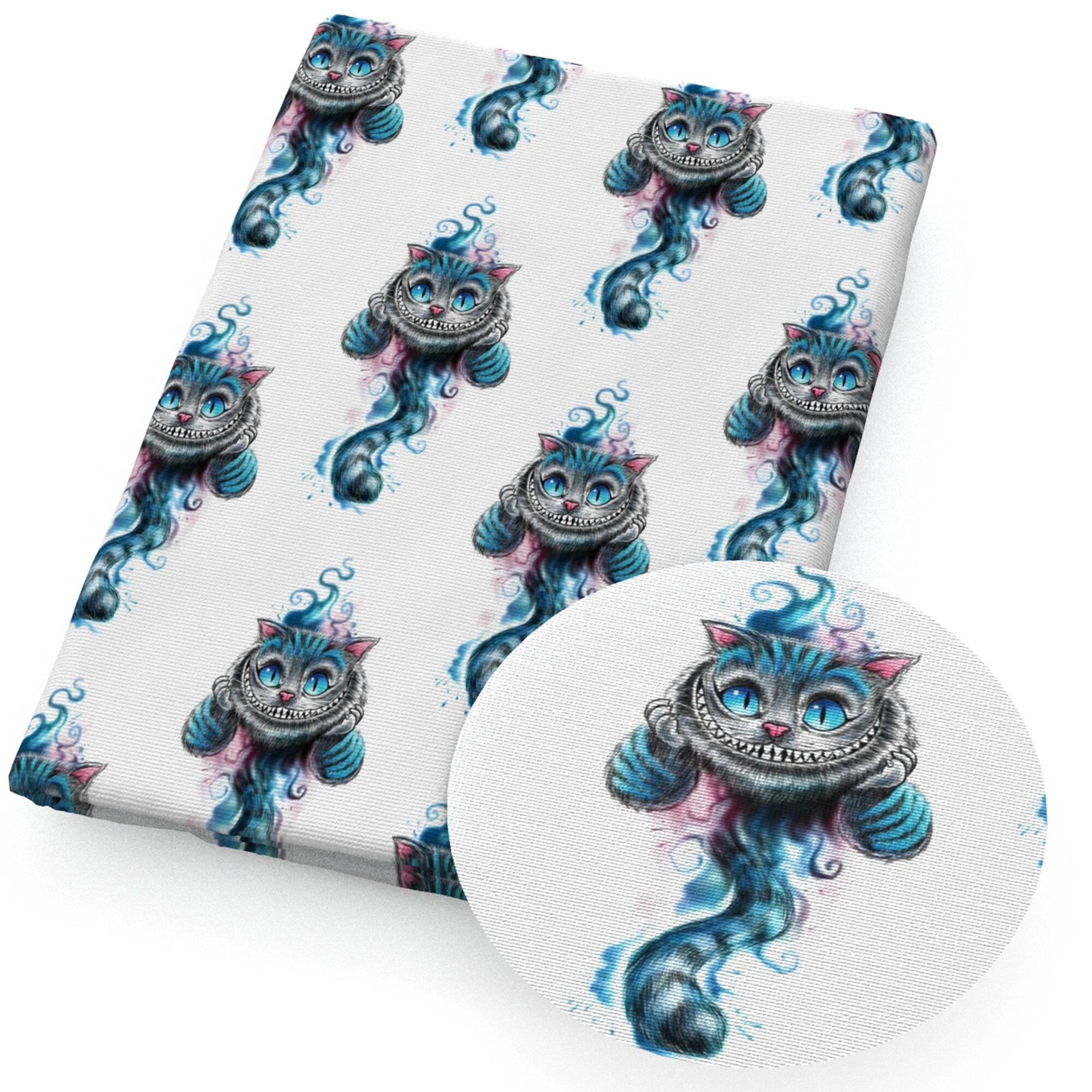 Хлопковая ткань Disney Алиса в стране чудес Чеширский кот