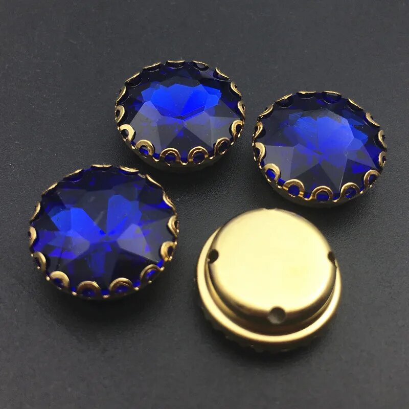 Кристаллы cobalt темно-синий 8mm 6шт