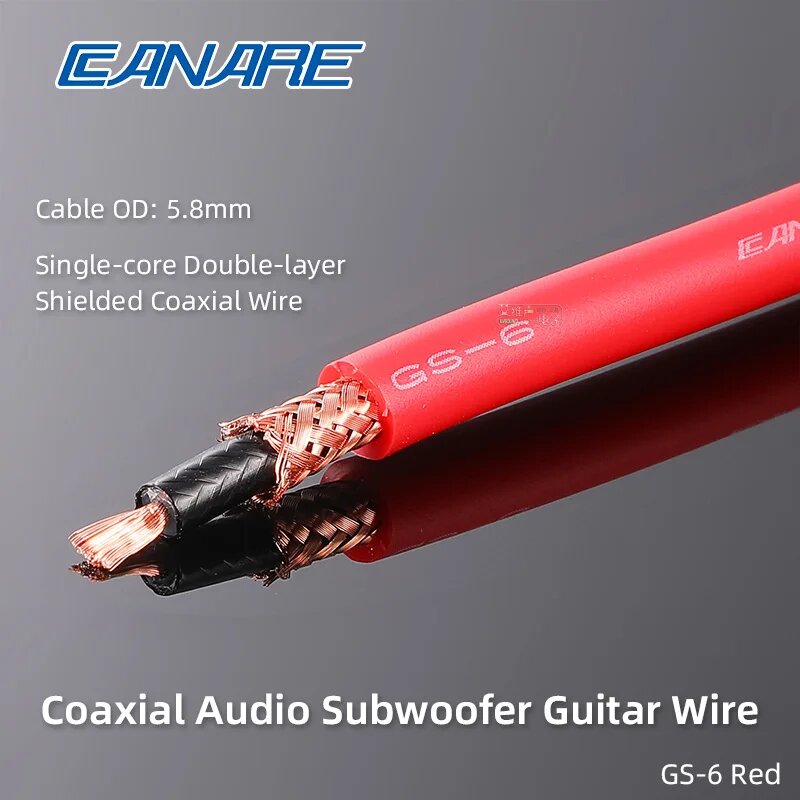 CANARE микрофонные кабели GS-6 Red 5.8mm