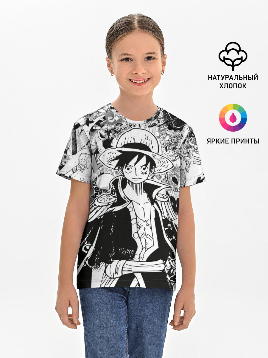 Футболка хлопковая детская Ван Пис, One Piece, манга