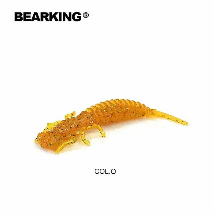 BEARKING силиконовая приманка Larva, COL.O, 10 шт