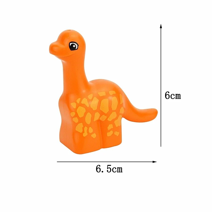 Lego Duplo Оранжевый брахиозавр, 6.5х6 см