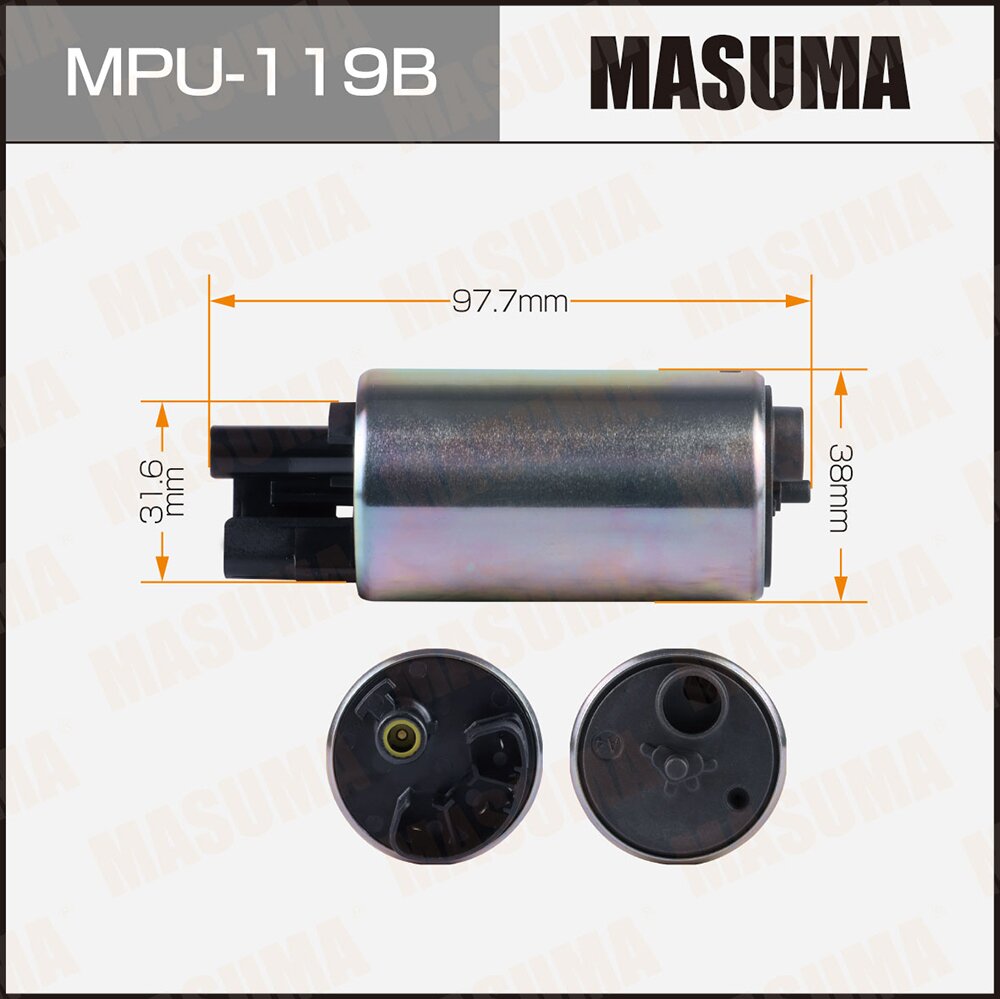 Бензонасос бесщеточный Masuma MPU-119B