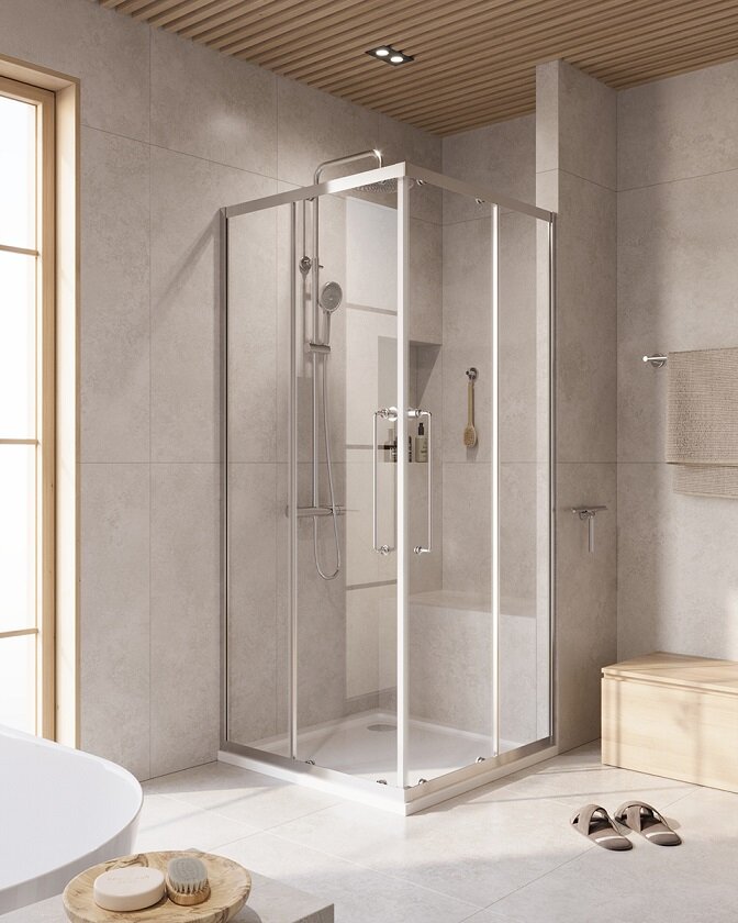 Душевой уголок (90х90) CEZARES RELAX 304 RELAX-304-A-2-90-C-CR