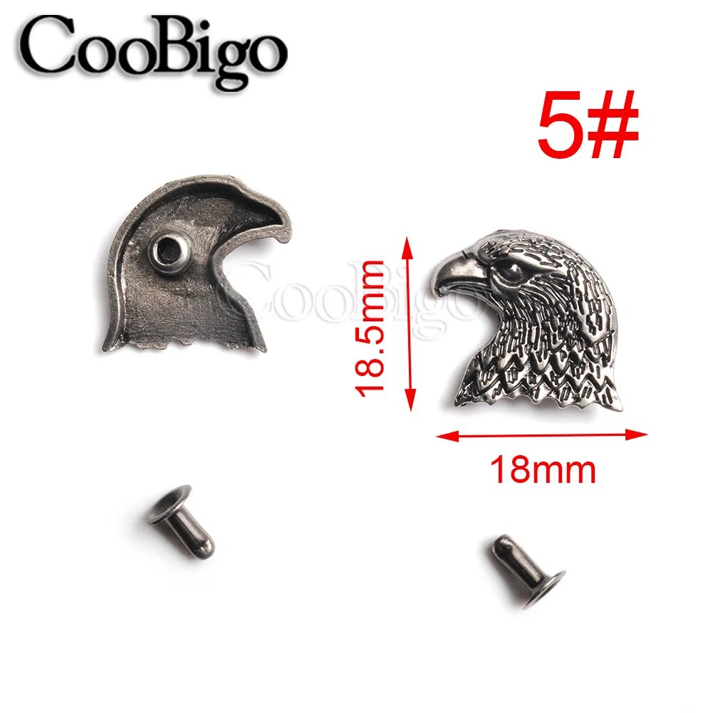 5 комплектов заклепок Conchos, цинковый сплав, цвет 5