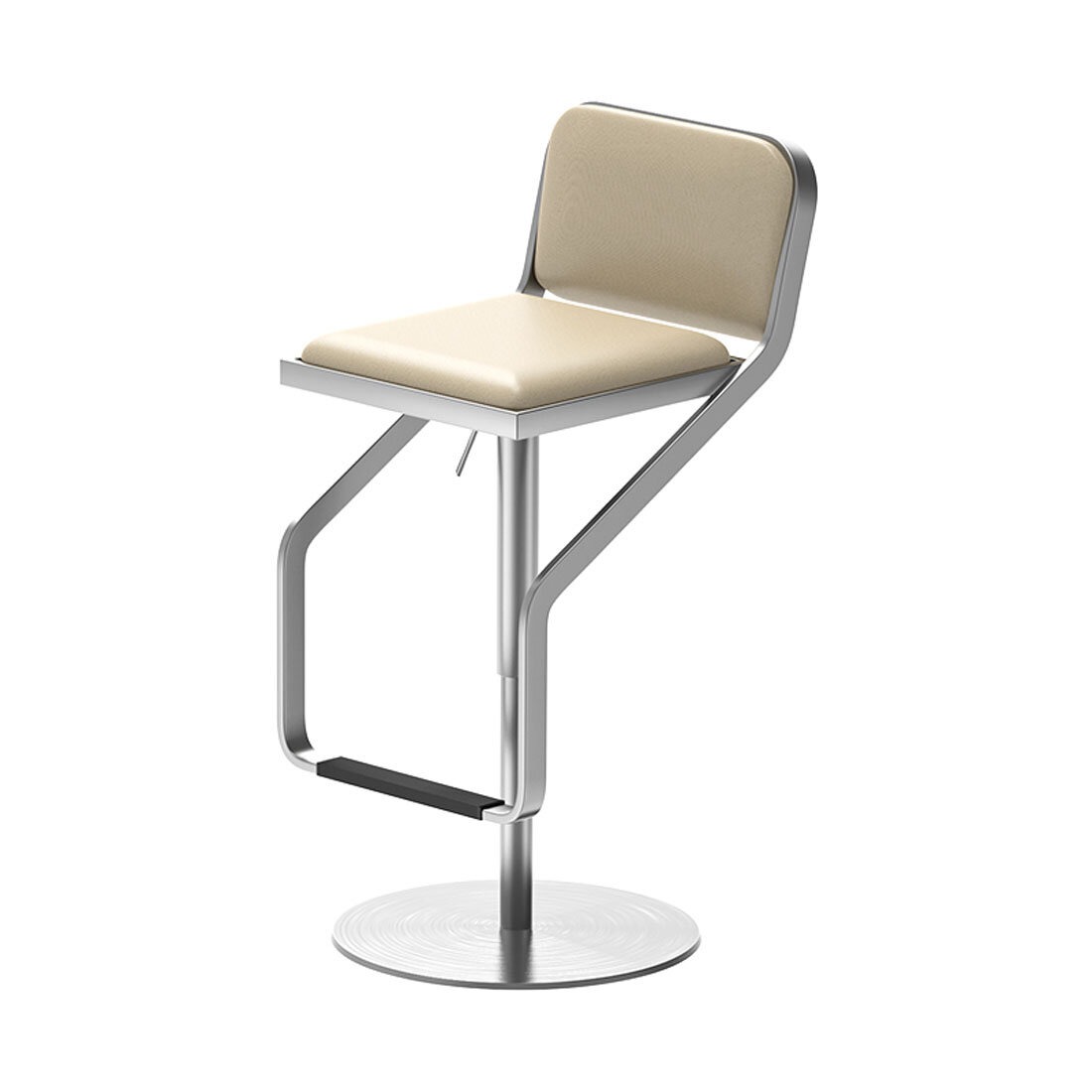 Дизайнерский барный стул с регулировкой высоты Cloris (серый)