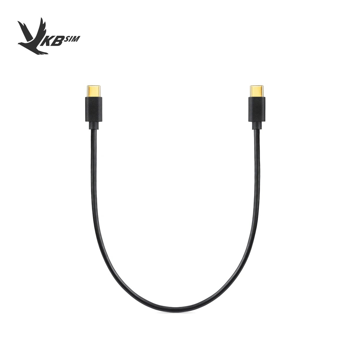 VKBsim USB Type-C - Type-C кабель 80 см, черный — фото 1