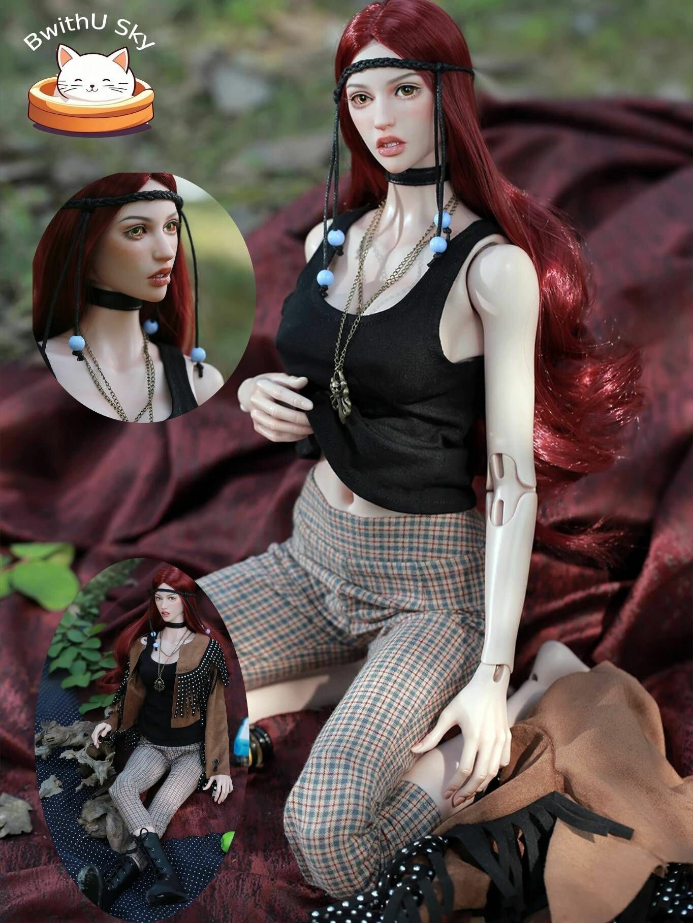 BwithU Dollshe Amanda 3fen 64cm bjd Полный набор шаровых кукол из смолы верхнего сустава