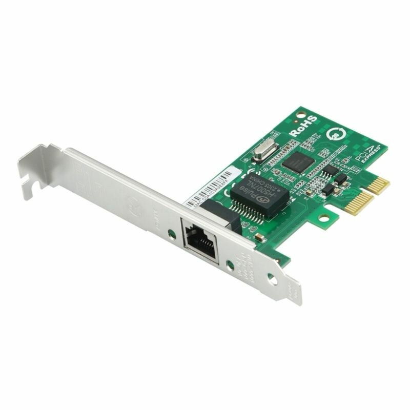 Гигабитная сетевая карта PCIe, одиночный адаптер Ethernet RJ45 с чипом I210AT, запуск PXE 10/100/1000 Мбит/с для ПК