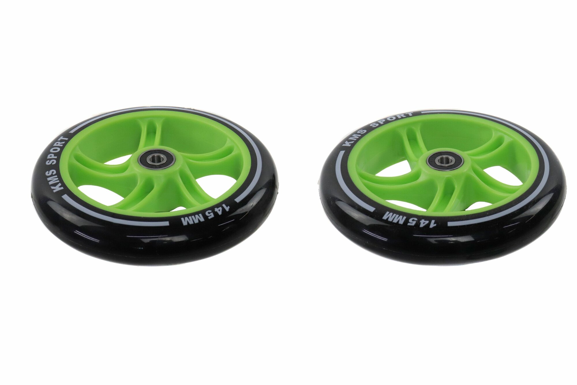 Колеса для самокатов 145мм надпись на колесах "KMS SPORT" (разные цвета) (пара)
