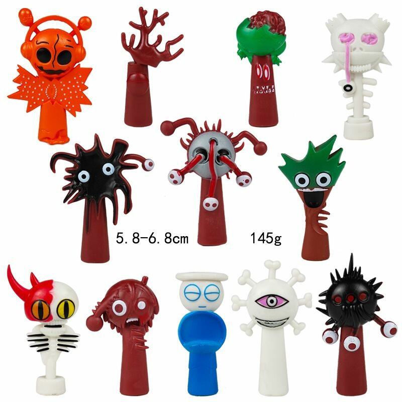 Фигурка-сюрприз Sprunki Phase, набор из 12 шт, ПВХ, высота 5.8–6.8 см, для фанатов аниме и манги