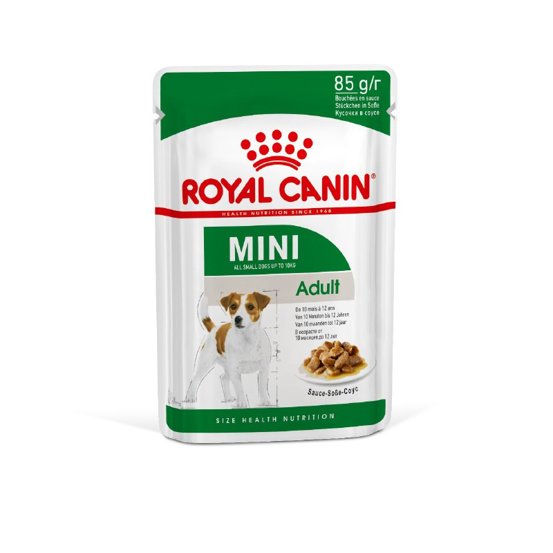 Royal Canin Для взрослых собак мелких размеров с 10 месяцев до 8 лет кусочки в соусе, 0.085 кг