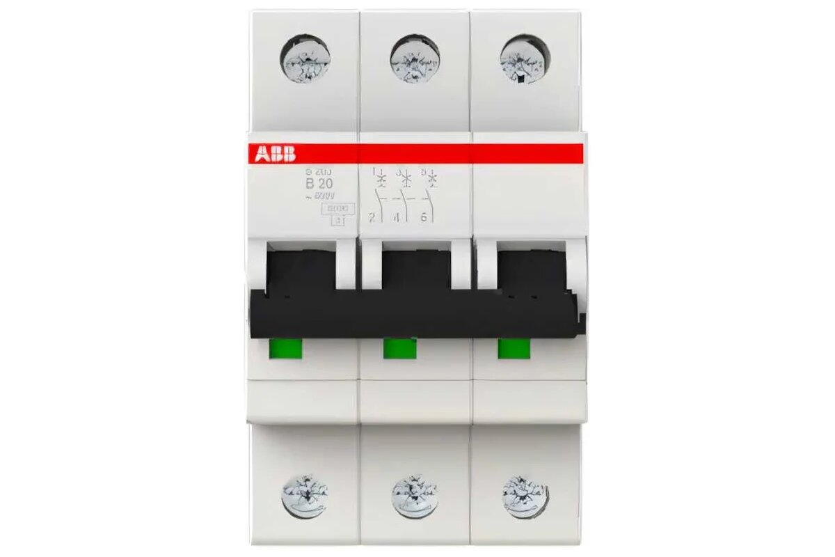 ABB S203 автоматический выключатель кат. Б 3P 40А 6kA встраиваемый 2CDS253001R0405