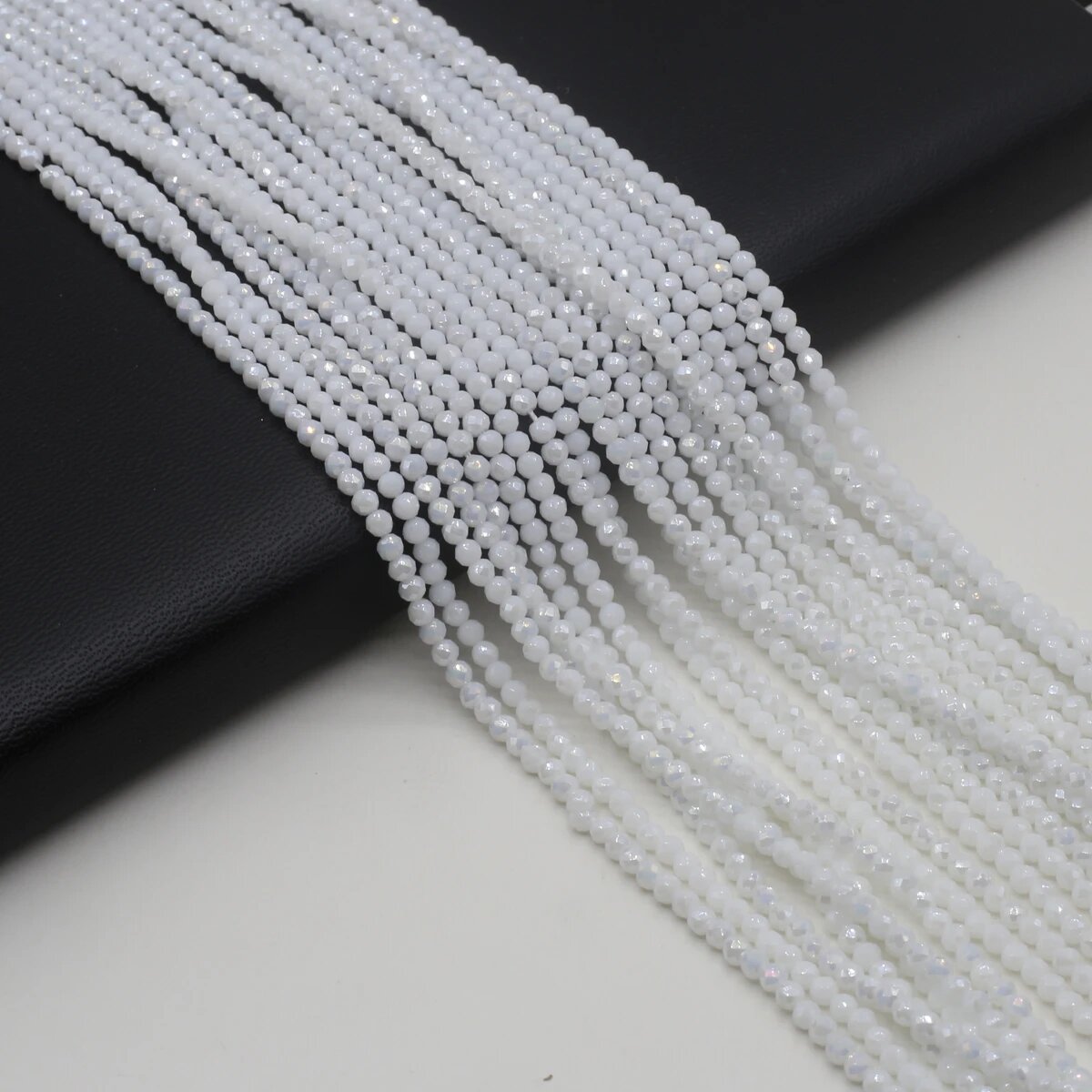 Бусины из шпинеля 3 мм White1