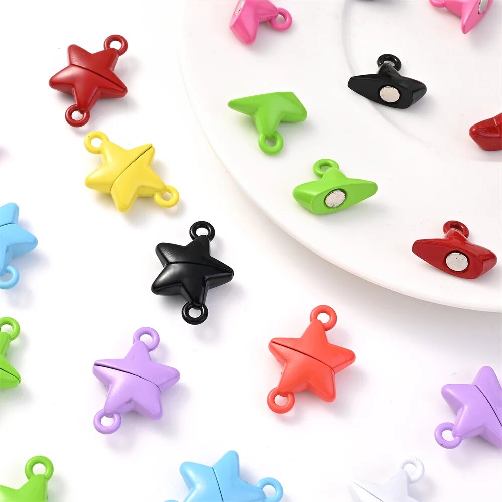 Магнитные застежки звезды 5 пар random mix