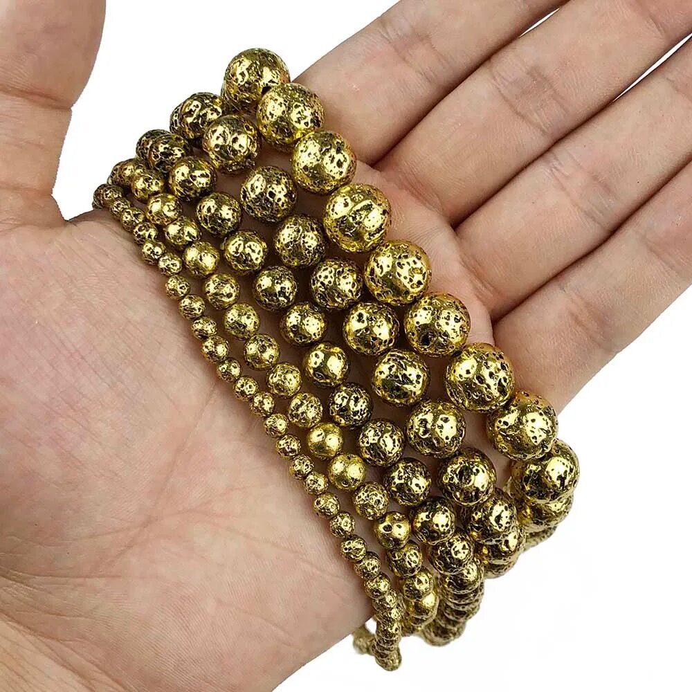 Бусины гематит Old Gold Plated 8mm 45шт