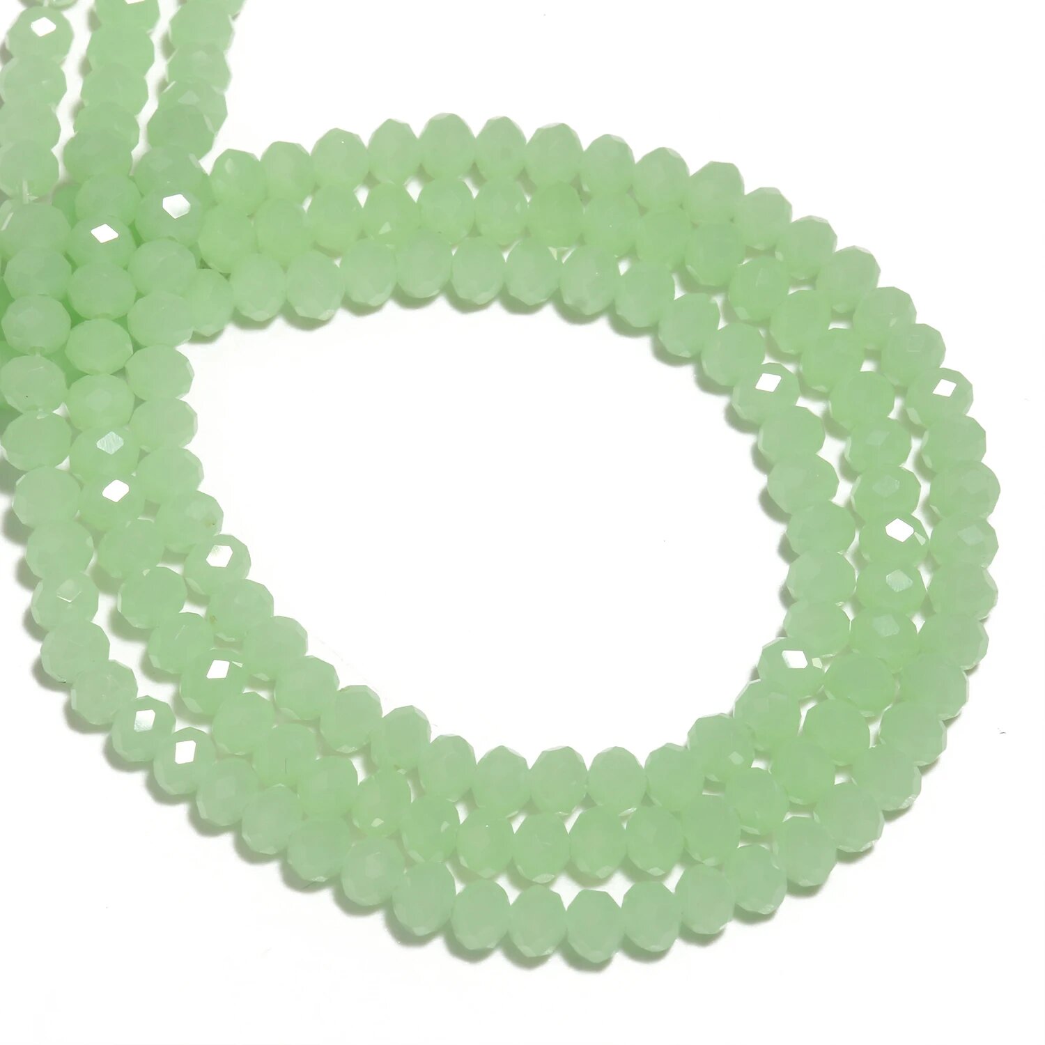 Хрустальные бусины Rondell 2/3/4 мм NPCXSZ Зеленый, 2mm about 180pcs, style 8