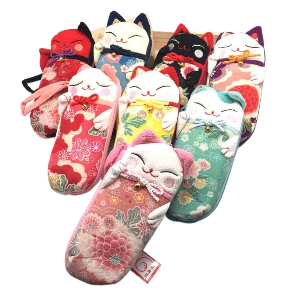 Вишневая сумка для очков, коробка для очков, сумка для солнцезащитных очков, футляр для очков Fortune Cat