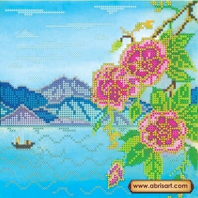 Набор для вышивания бисером Абрис Арт Берег, 20х20 см, с инструкцией