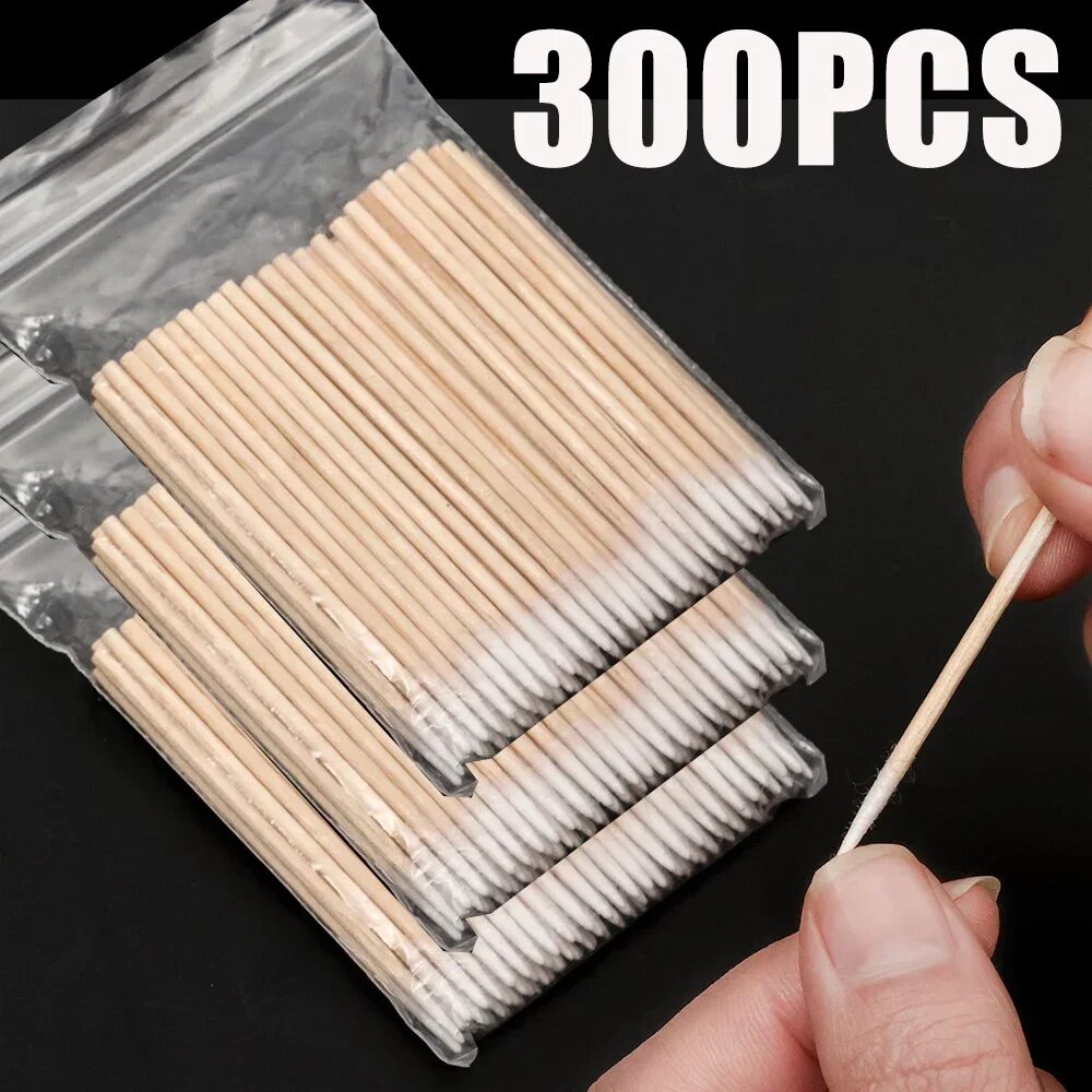 Ватные палочки деревянные, 300 шт, Цвет: 02