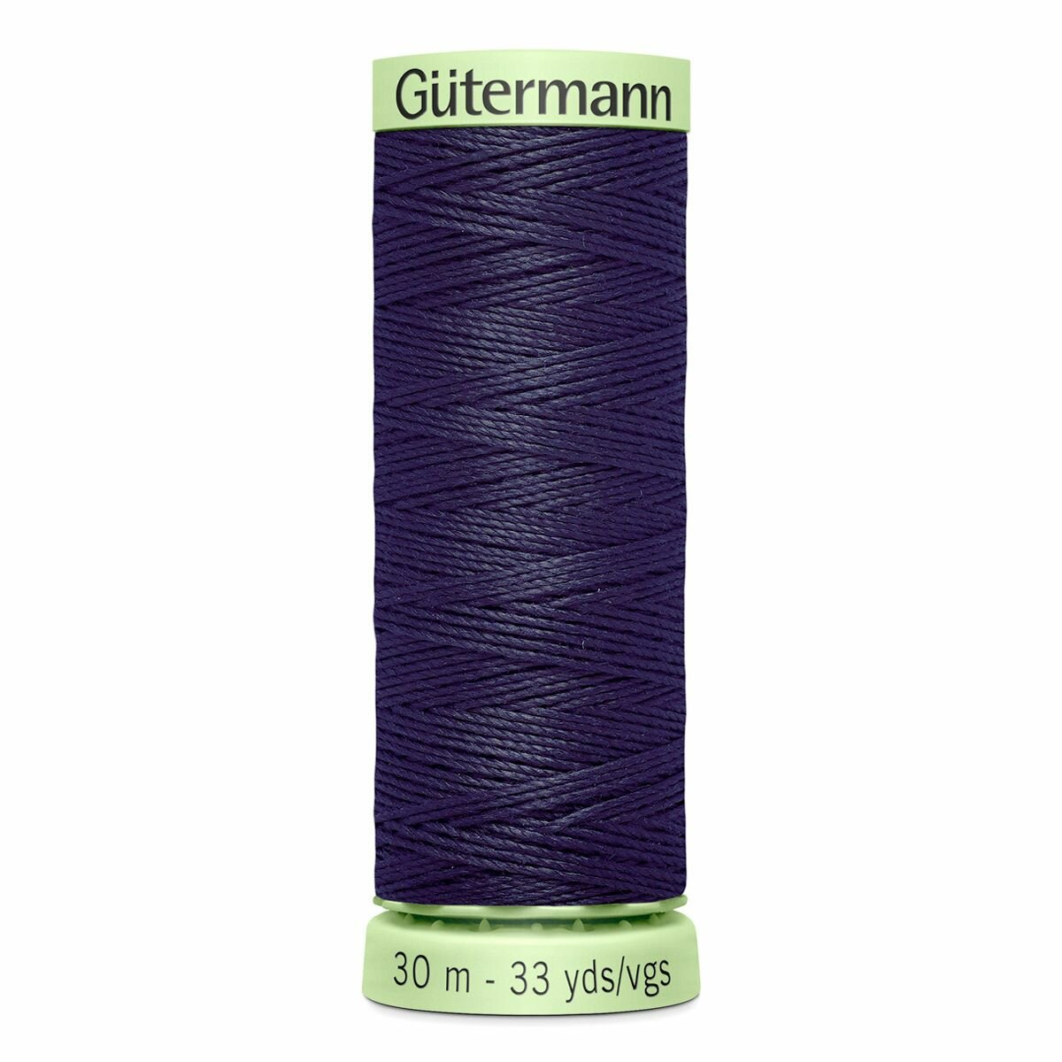 03 Нить Top Stitch 30/30 м для декоративной отстрочки, 100% полиэстер Gutermann 744506 (387 чернильно-черный)
