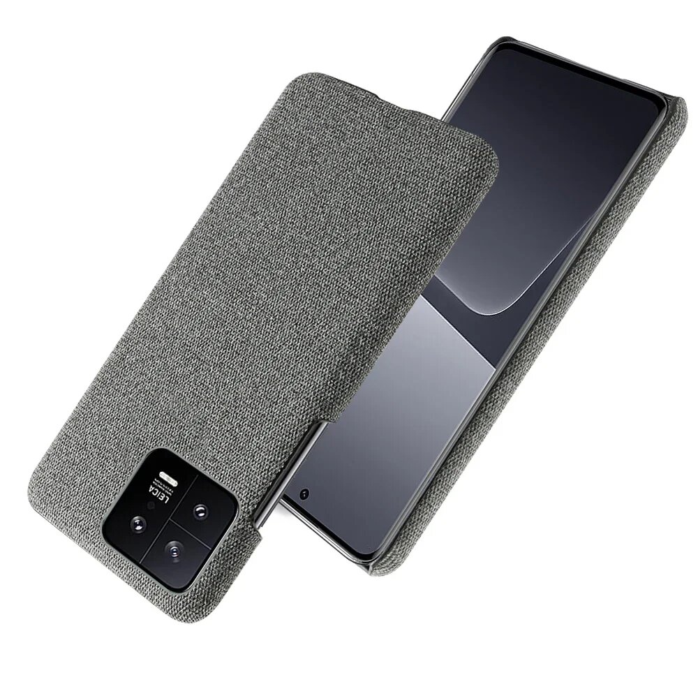 Серый тканевый чехол для Xiaomi 13 Pro