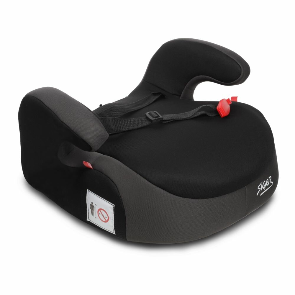 Автокресло Siger "Бустер", для детей 22 - 36кг, ECE R44/04, черное