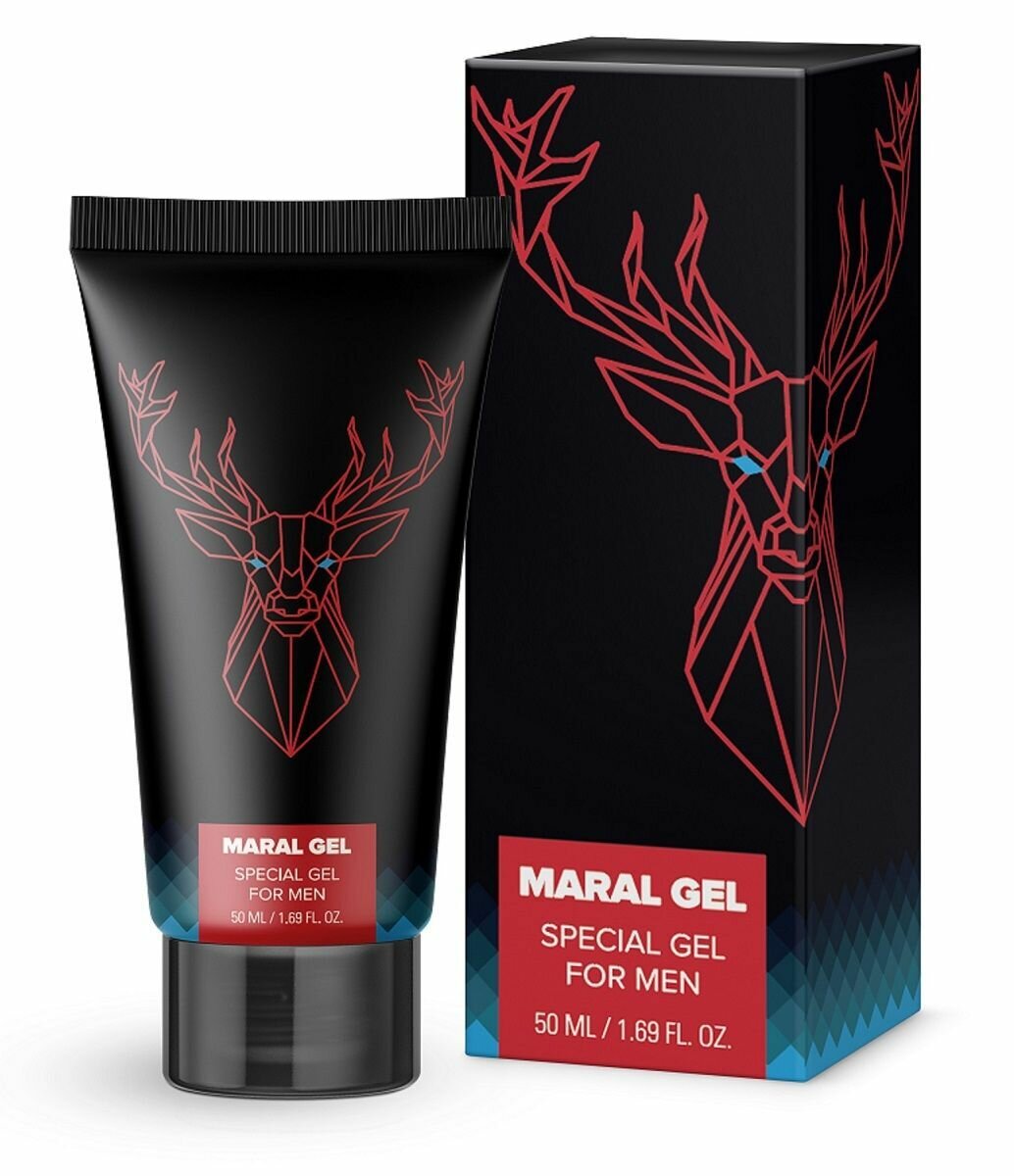 Гель для мужской силы «Maral Gel» с экстрактом маралового корня, 50 мл, усиление эрекции, безопасный состав