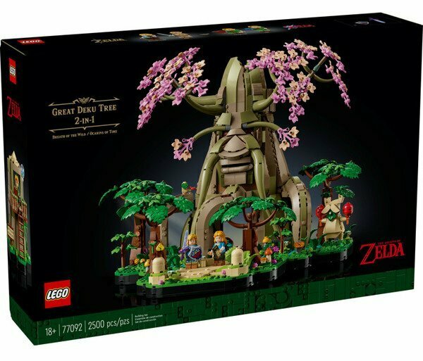 Конструктор LEGO Nintendo Легенда о Зельде 77092 Великое Дерево Деку (2 в 1) (Lego 77092)