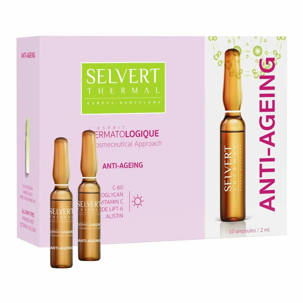 SELVERT THERMAL Концентрат антивозрастной (ампулы) L'esprit Dermatologique Anti-ageing 10х2 мл
