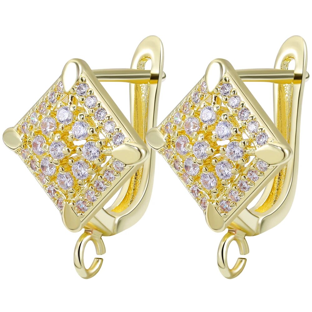 Juya Антиаллергенные серьги-крючки для создания украшений 1 Pair-2 Pieces, Gold