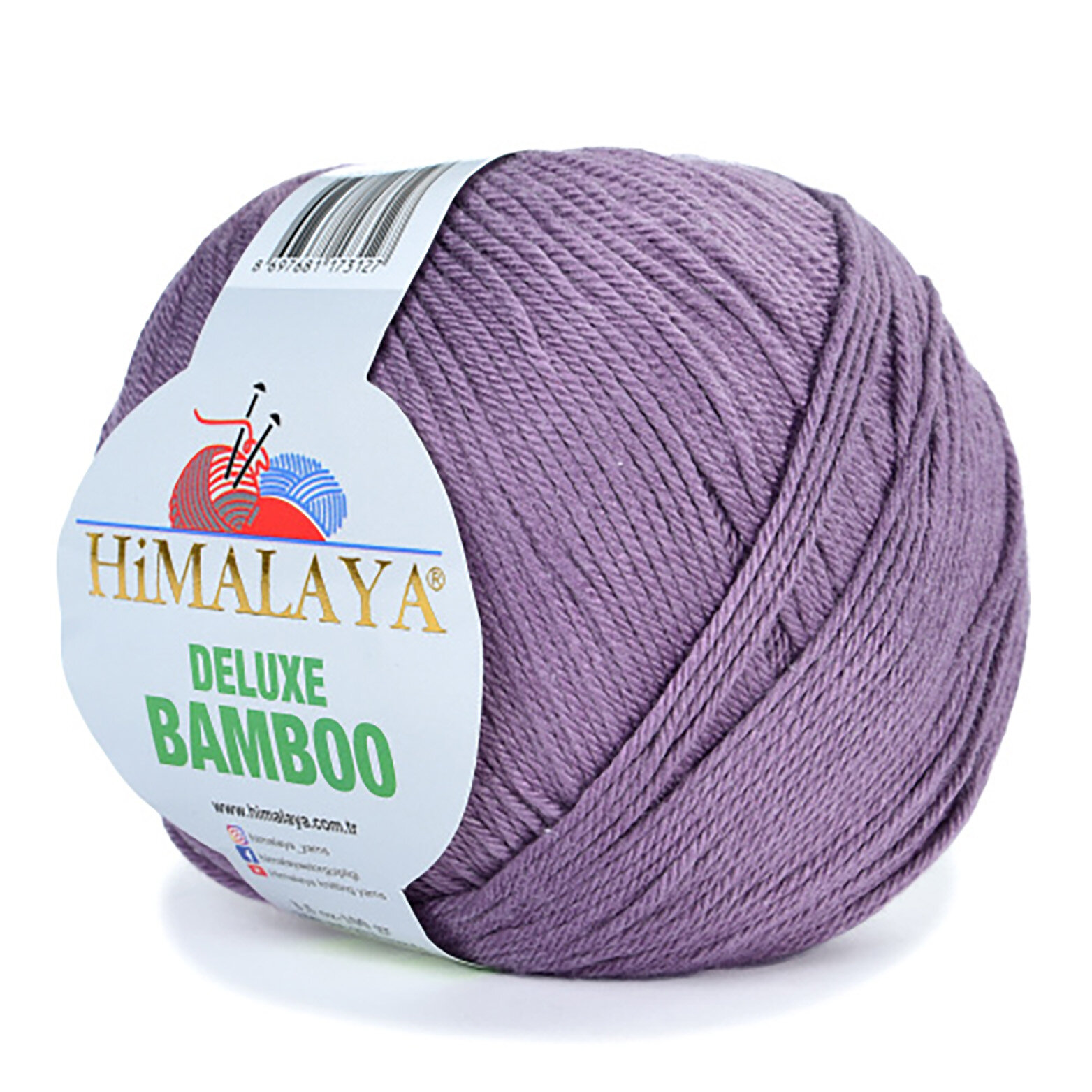 5 Мотков, Himalaya DELUXE BAMBOO, 60% Бамбук 40% Хлопок / 100 гр. - 250 м, Цвет-124-35