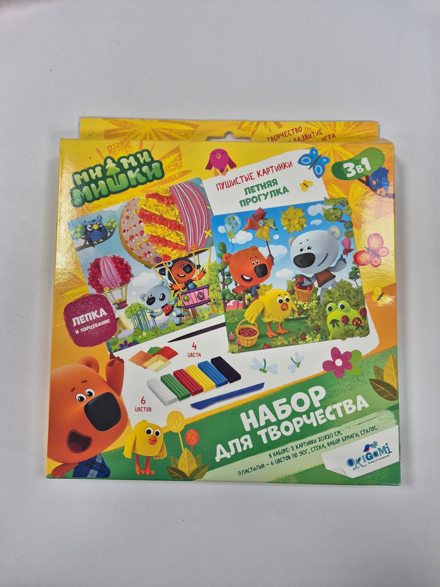 Набор для творчества МиМиМишки Пушистые картинки пластилин 6цв, торцев 07015