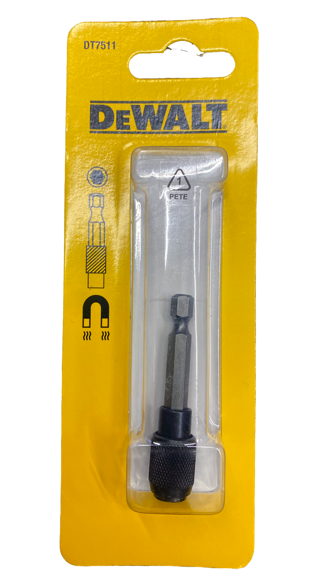 Держатель бит с кольцом DeWalt DT7511 не магнитный , 60мм