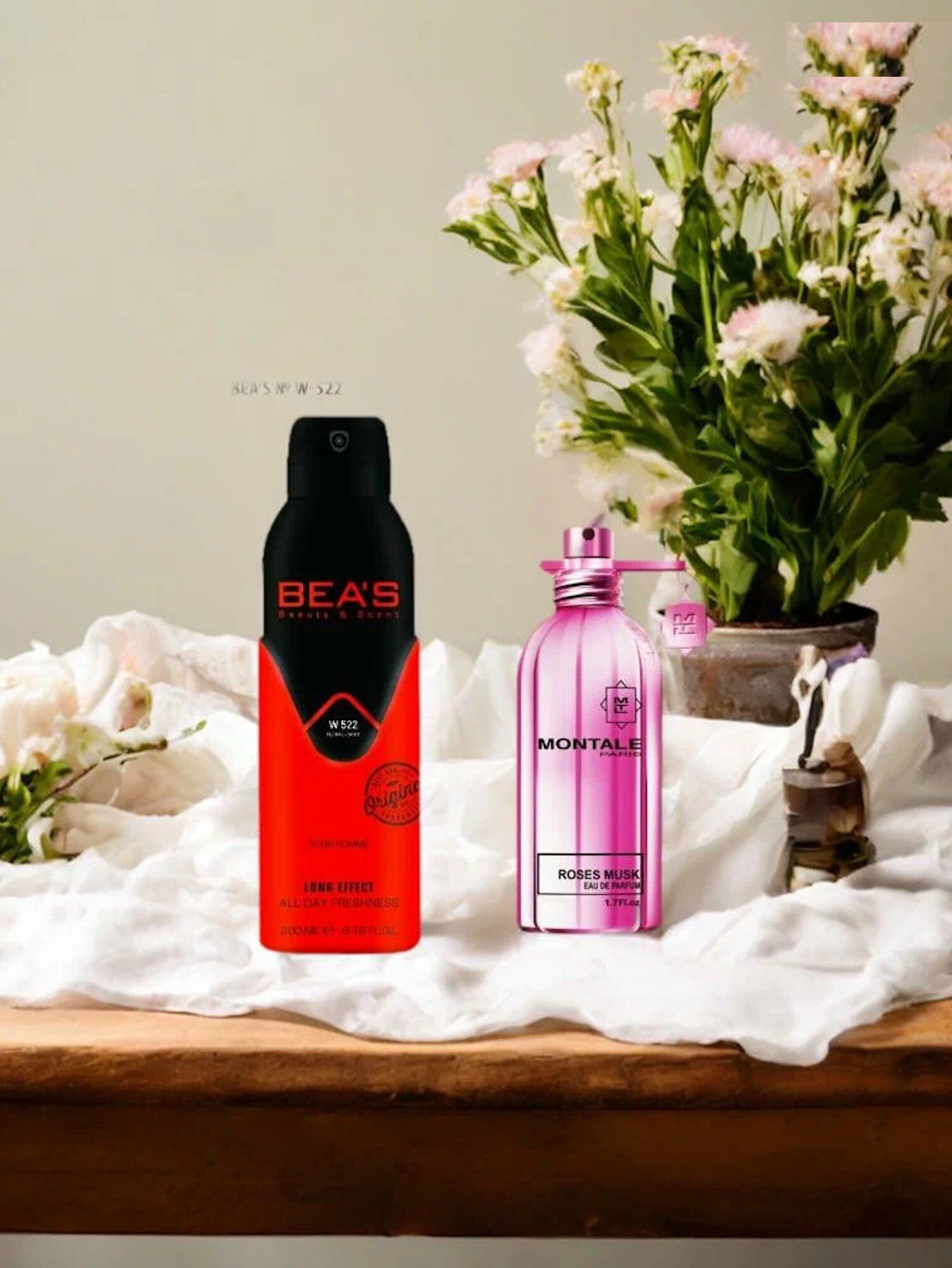 Дезодорант парфюмированный женский №522 (Roses Musk), 200 мл