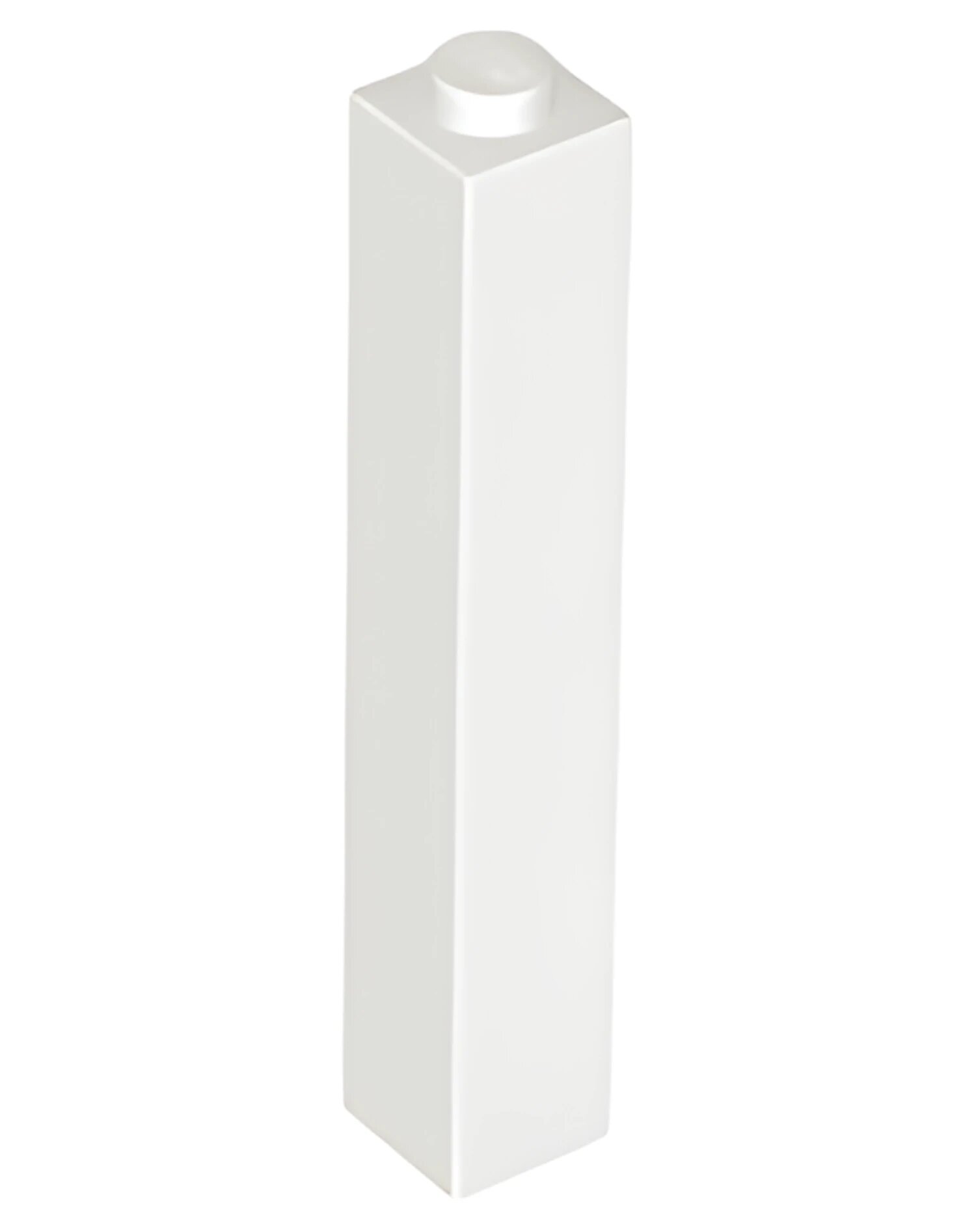 Деталь Lego Кубик Brick 1 x 1 x 5 - Solid Stud 2453b White N