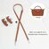 Ремень для сумки Longchamp, коричневый Cognac Silver