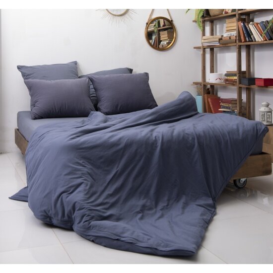 Пододеяльник Kupu-kupu VIOLETT 220х200, трикотаж, графит