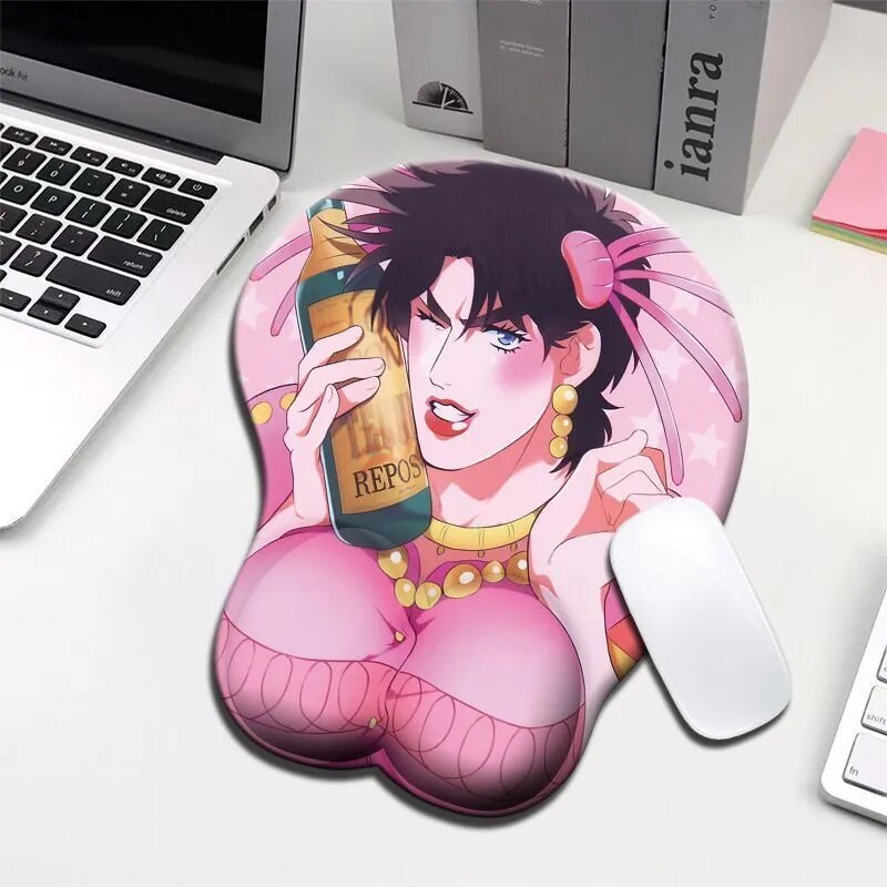 Itomori Игровой коврик для мыши JoJo's Bizarre Adventure коврики Joseph Joestar L розовый