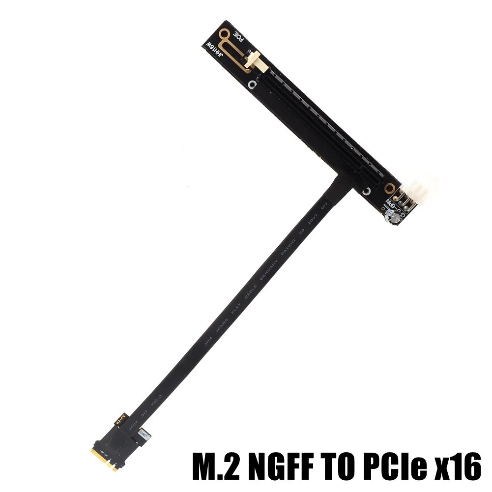 M.2 NGFF PCIe x16 адаптер, кабель 20cm, N16AW-X1