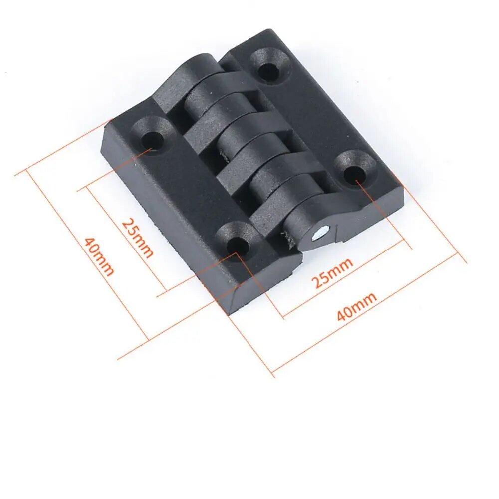 Черные пластиковые дверные петли из АБС 40x40mm