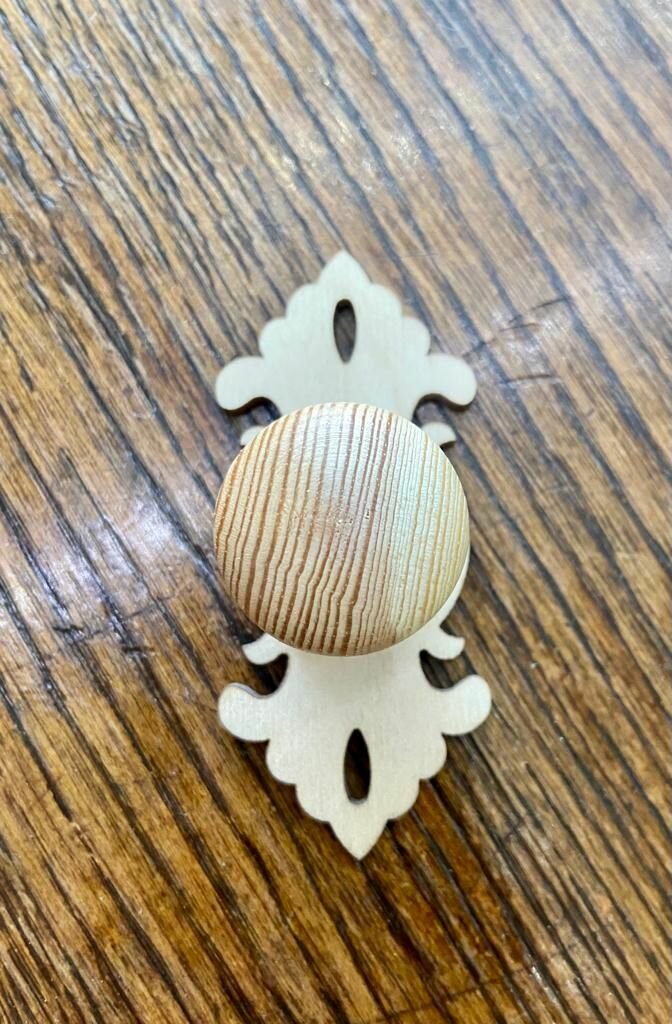 Ручка деревянная мебельная сосна РК 35-38 (6 штуки)