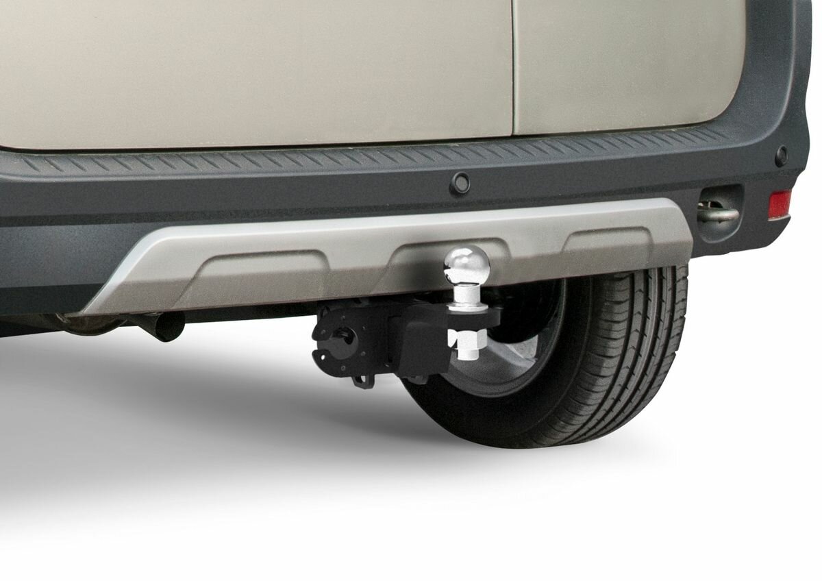 Фаркоп под квадрат c электрикой Smart для Lada Largus (Лада Ларгус) универсал, фургон 2012-2021 2021-н. в, шар E, 1300/75 кг, F.6017.005