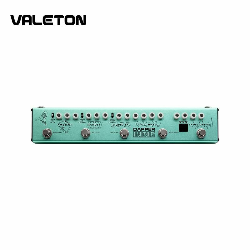 Valeton Dapper Indie Гитарная педаль мультиэффектов Dapper Indie Distortion Reverb Delay